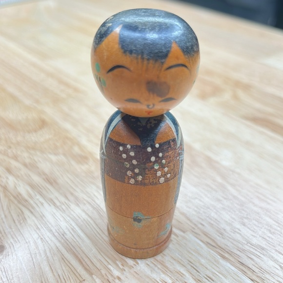 Accents | Kokeshi Japanese Wood Nesting Doll Vintage Japan Mid Century ...